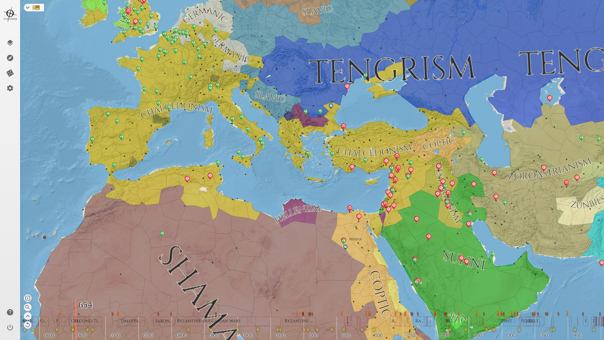 Chronas, with Over 50 Million Data Points, Provides a Map of History ...